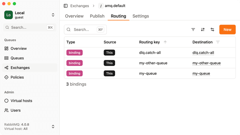 How to visually explore RabbitMQ queue bindings