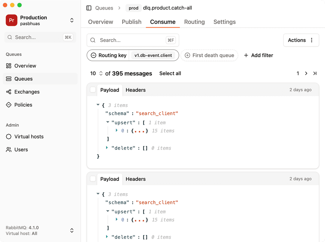 A better RabbitMQ UI