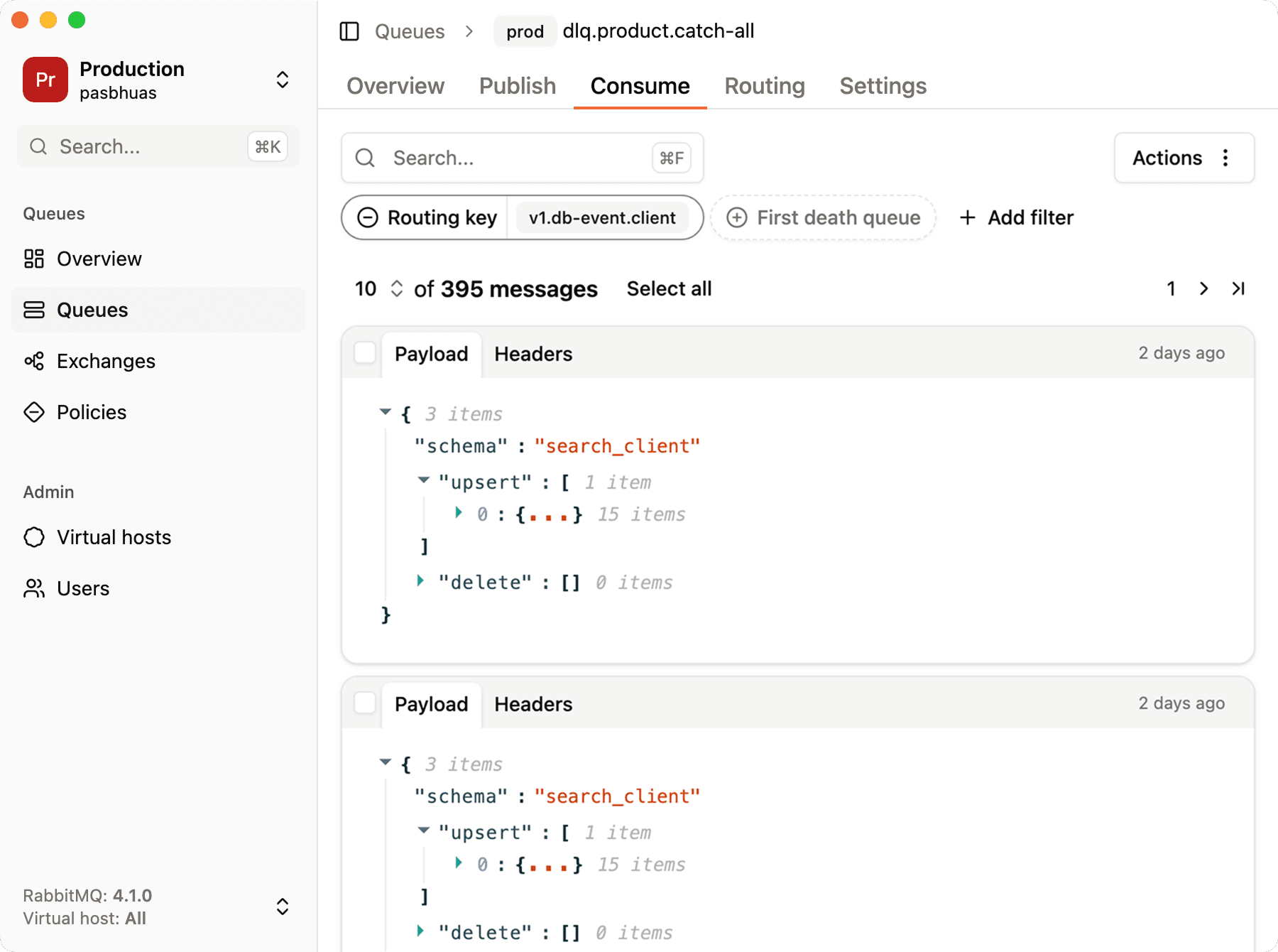 A better RabbitMQ UI